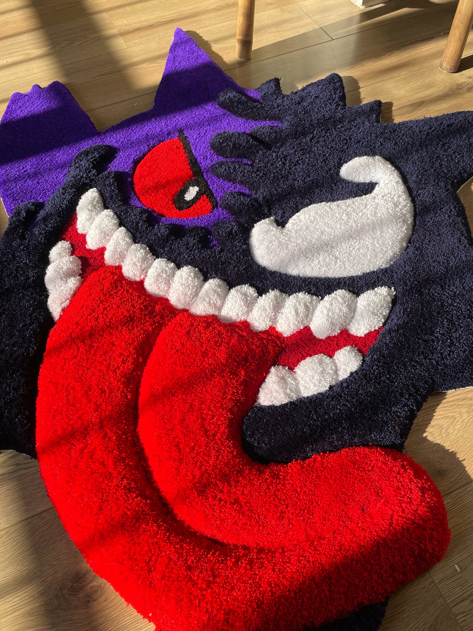 Gengar Custom Tufted Rug: 3D High Pile Carpet - Etsy