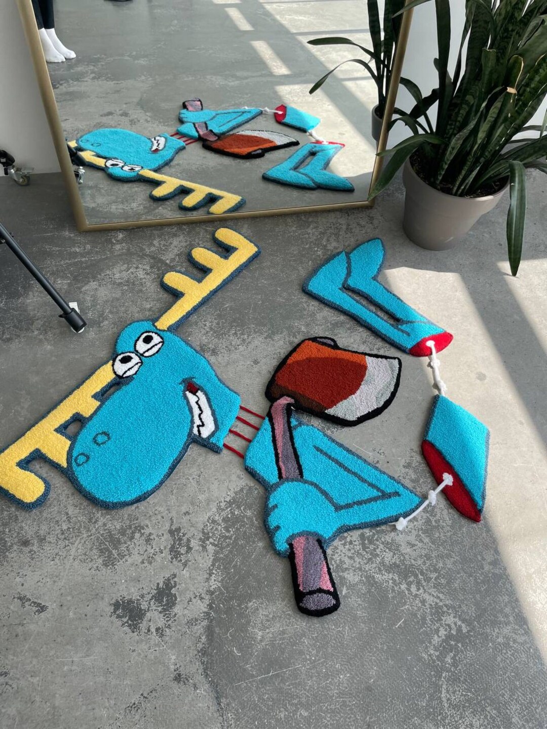 Lumpy From HTF Collection Rug, Skeleton Rug, Handmade Tufted Custom Rug ...