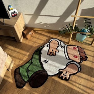 Griffin Smashed Rug: Family Guy Handmade Wool Tufted Carpet - Etsy