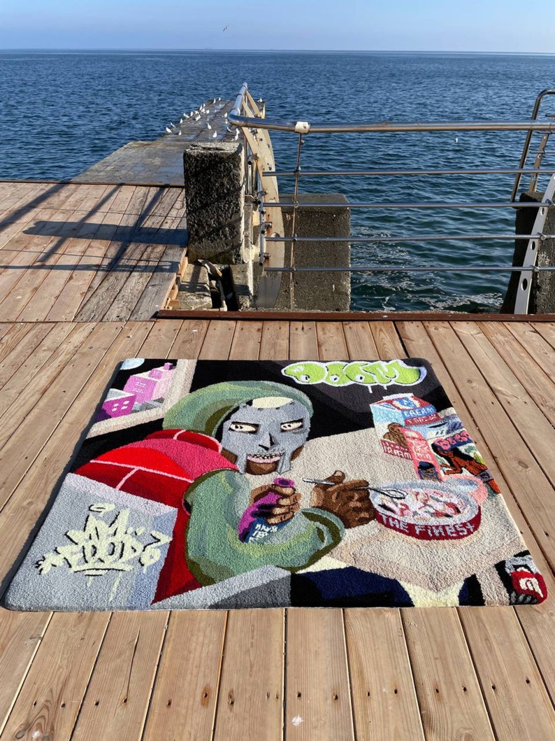 MF DOOM Custom Tufted Handmade Rug: Album Cover Commissioned Carpet - Etsy