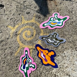 Abstract Tufted Rug, Liquid Shape Carpet, Abstract Handmade Rug ...