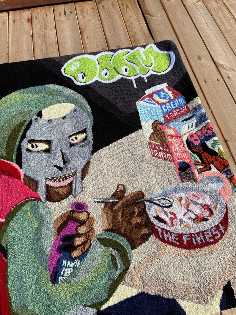 MF DOOM Custom Tufted Handmade Rug: Album Cover Commissioned Carpet - Etsy