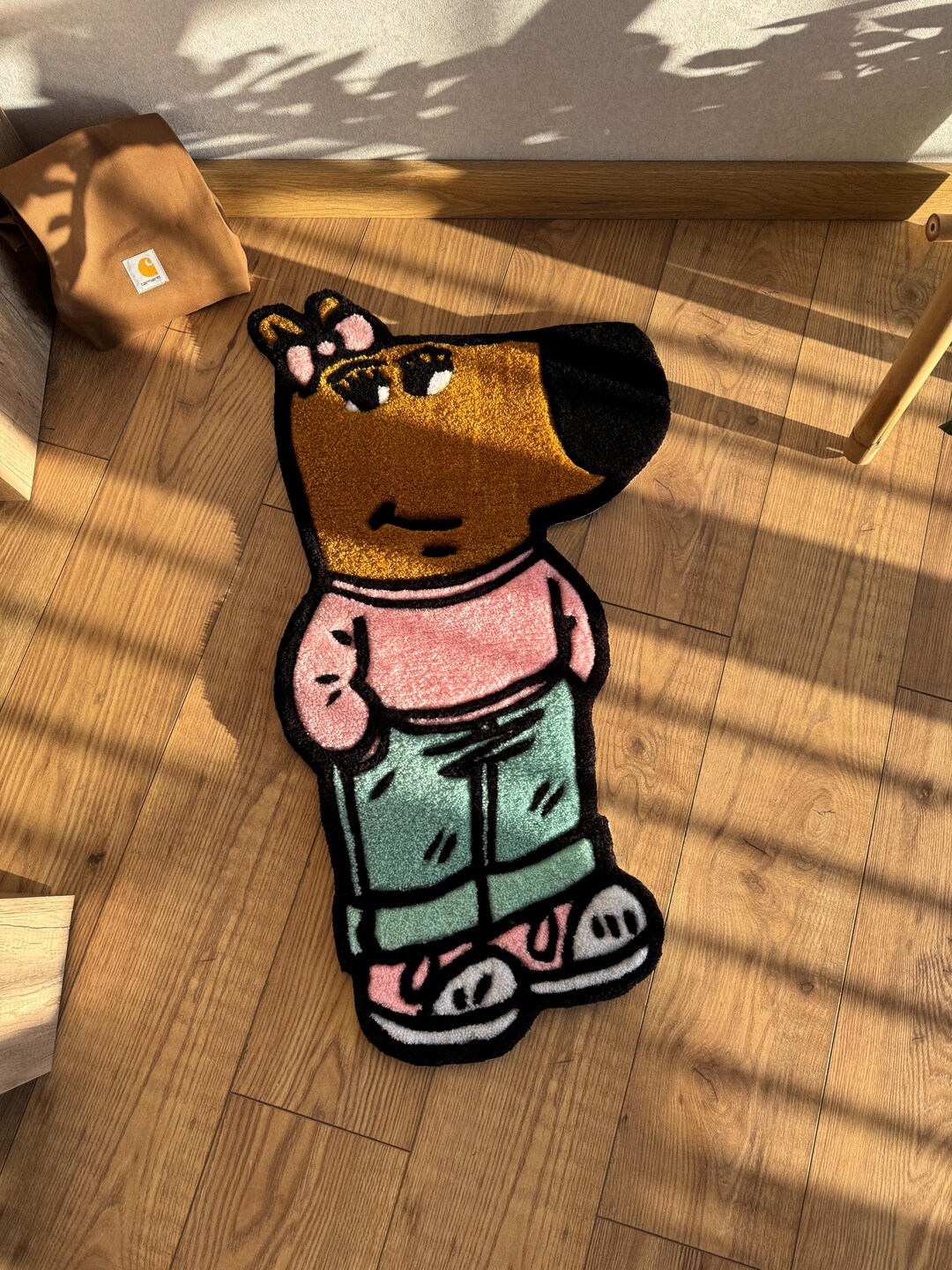 Chill Girl Rug, Chill Guy Rug, I Am Just Chill Guy Custom Rug Tufting ...