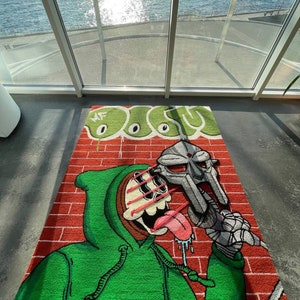 Custom Tufted Rapper Rug: MF DOOM Mask, Moving Parts - Etsy