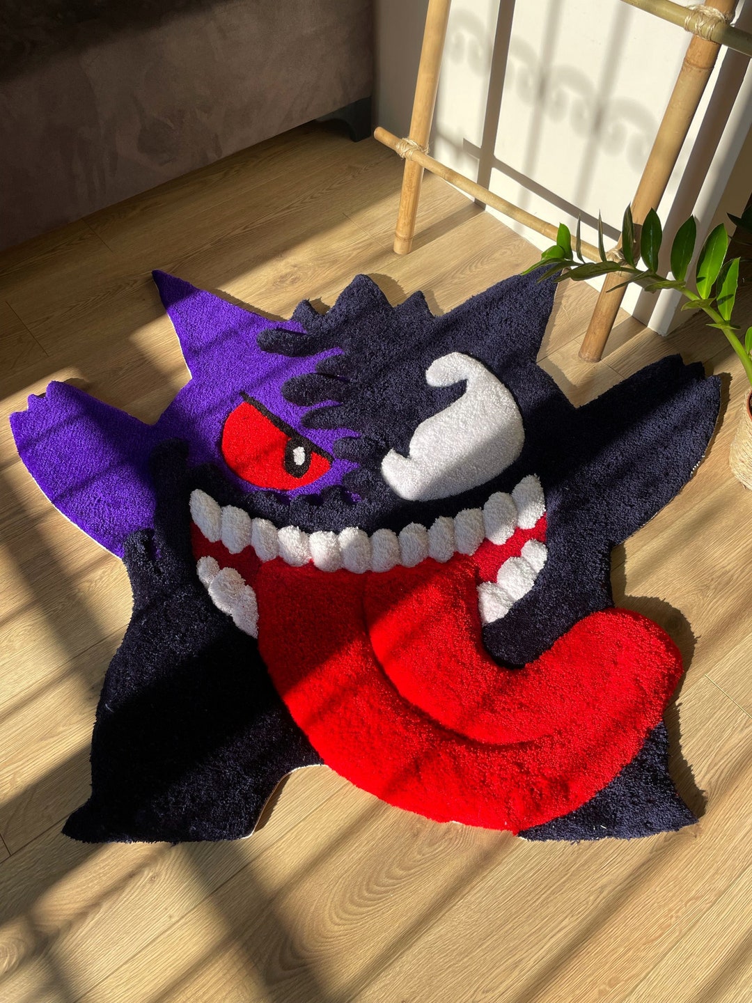 Gengar Custom Tufted Rug: 3D High Pile Carpet - Etsy