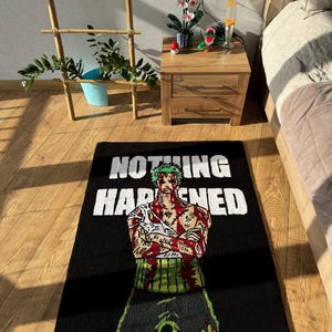 Zoro One Piece Handmade Custom Carpet, Rug Tufting, Wool Art, Woolen ...