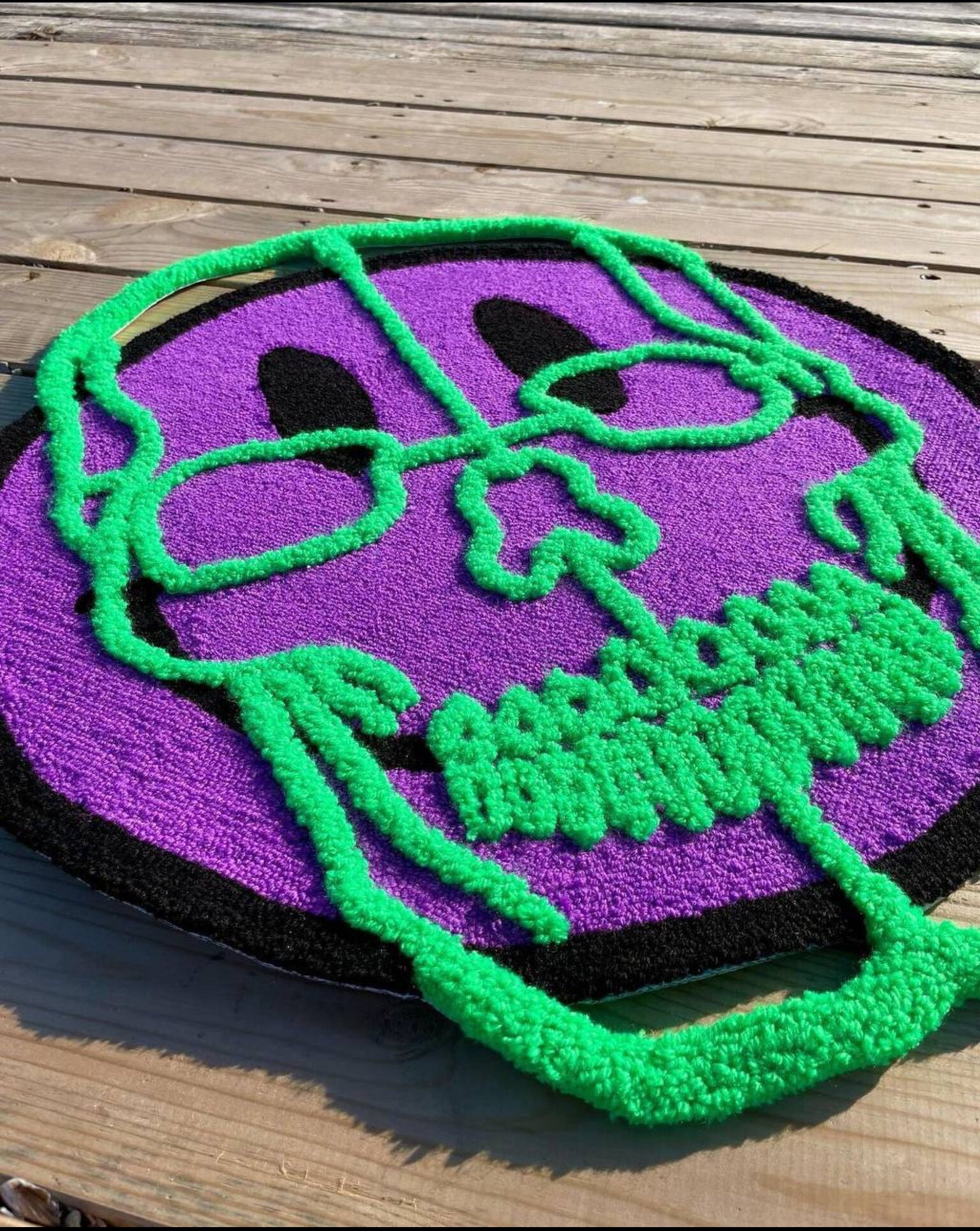 3d Skull Tufted Rug, Handmade Tufted Custom Rug, Smiling Face Carpet ...
