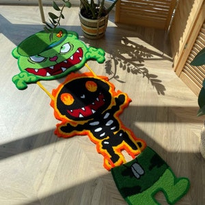 Fliqpy HTF Collection Rug, Skeleton Rug, Handmade Tufted Custom Rug ...