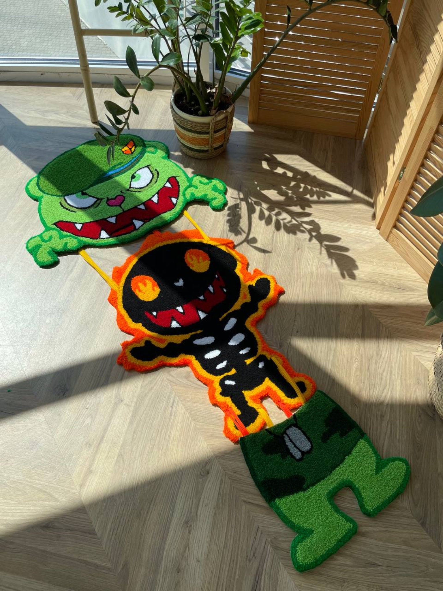 Fliqpy HTF Collection Rug, Skeleton Rug, Handmade Tufted Custom Rug ...