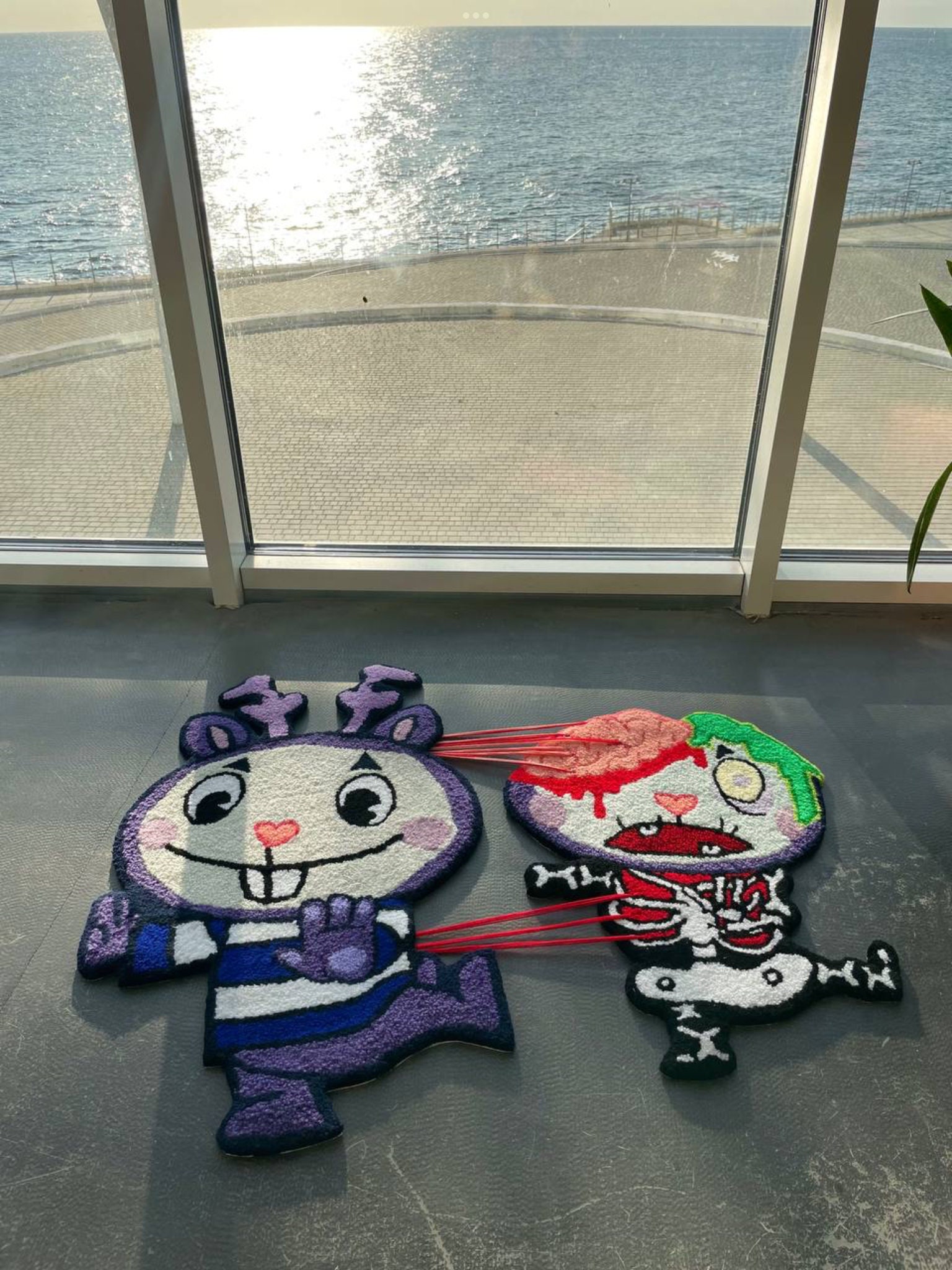 Mime HTF Collection Rug, Skeleton Rug, Handmade Tufted Custom Rug ...