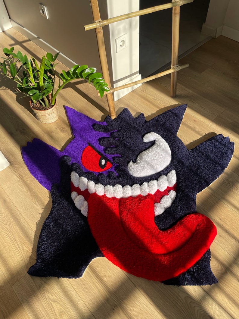 Gengar Custom Tufted Rug: 3D High Pile Carpet - Etsy UK