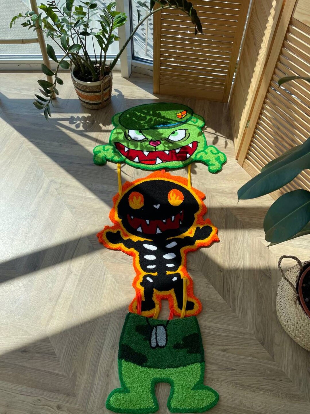 Fliqpy HTF Collection Rug, Skeleton Rug, Handmade Tufted Custom Rug ...