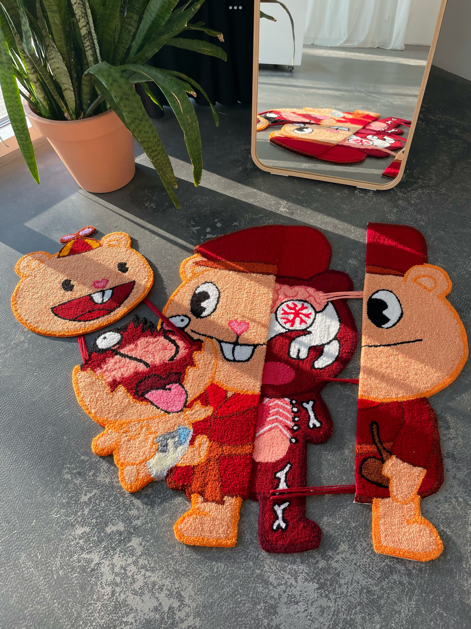 Pope HTF Collection Rug, Skeleton Rug, Handmade Tufted Custom Rug ...