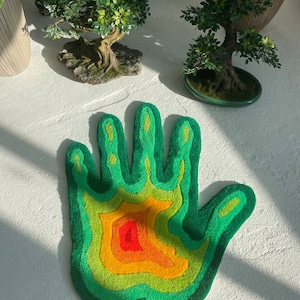 Human Hand Tufted Rug, 3d Tufted Rug, Human Anatomy Rug, Palm Rug ...