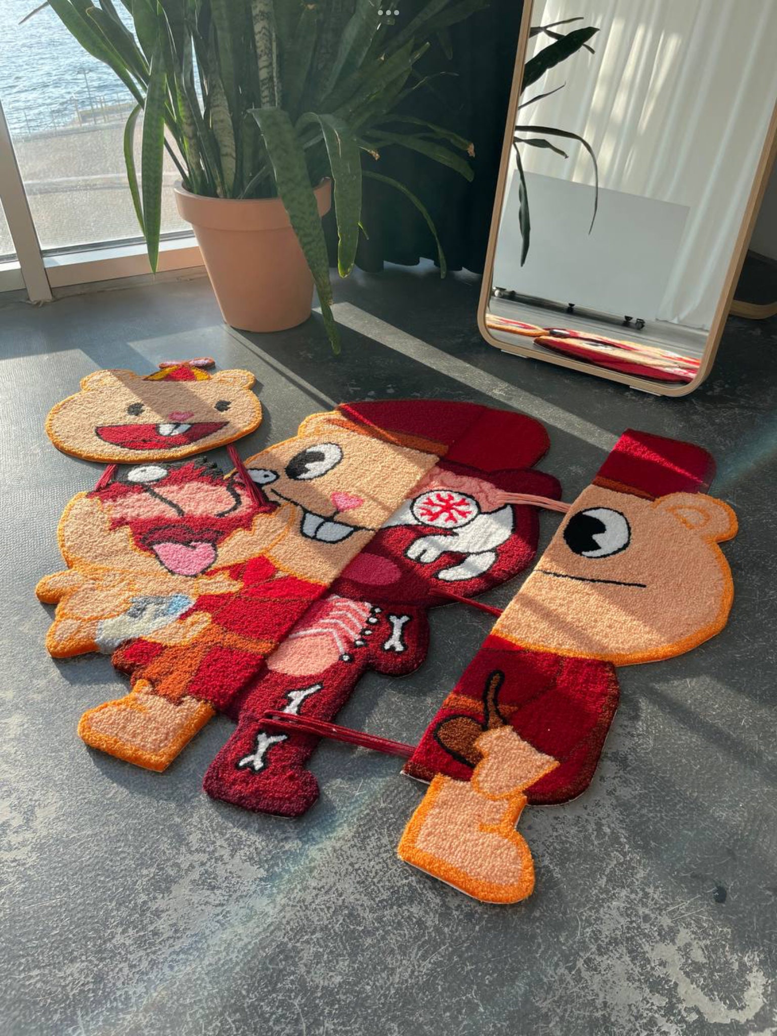 Pope HTF Collection Rug, Skeleton Rug, Handmade Tufted Custom Rug ...