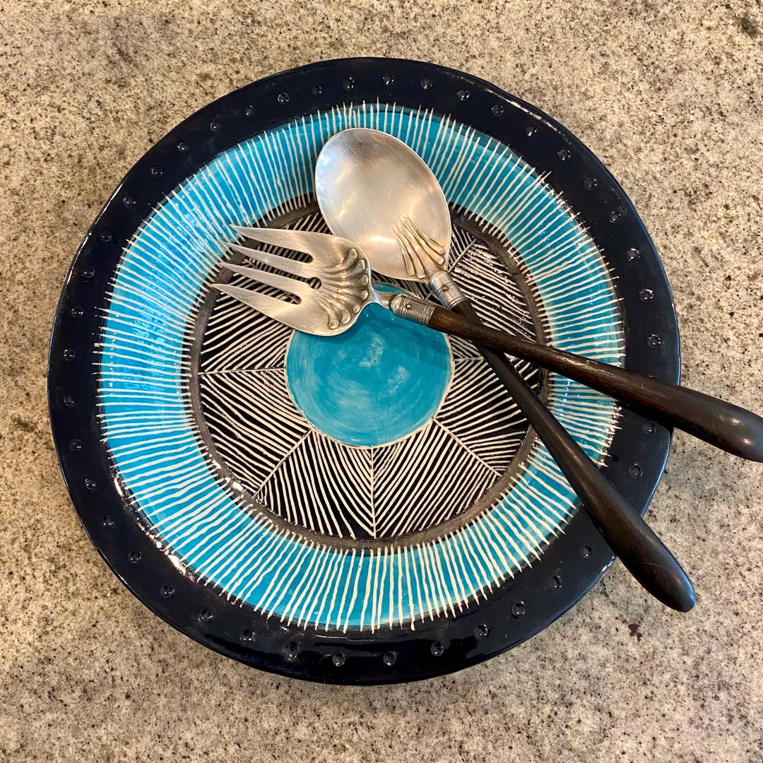 Large Decorative Serving Bowl, Fruit Bowl, Salad Bowl, Pasta Bowl ...