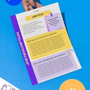 Modern Job Description 2024 Canva Template / HR Recruitment Hiring ...