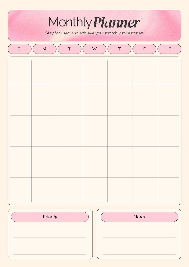 Printable Weekly Meal Planner | Simple Meal Planning Template PDF | Digital Menu Organizer ...