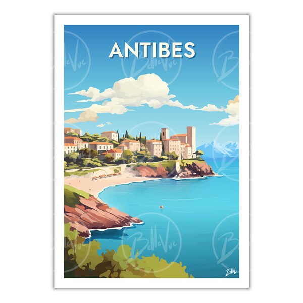 Antibes poster - Etsy France