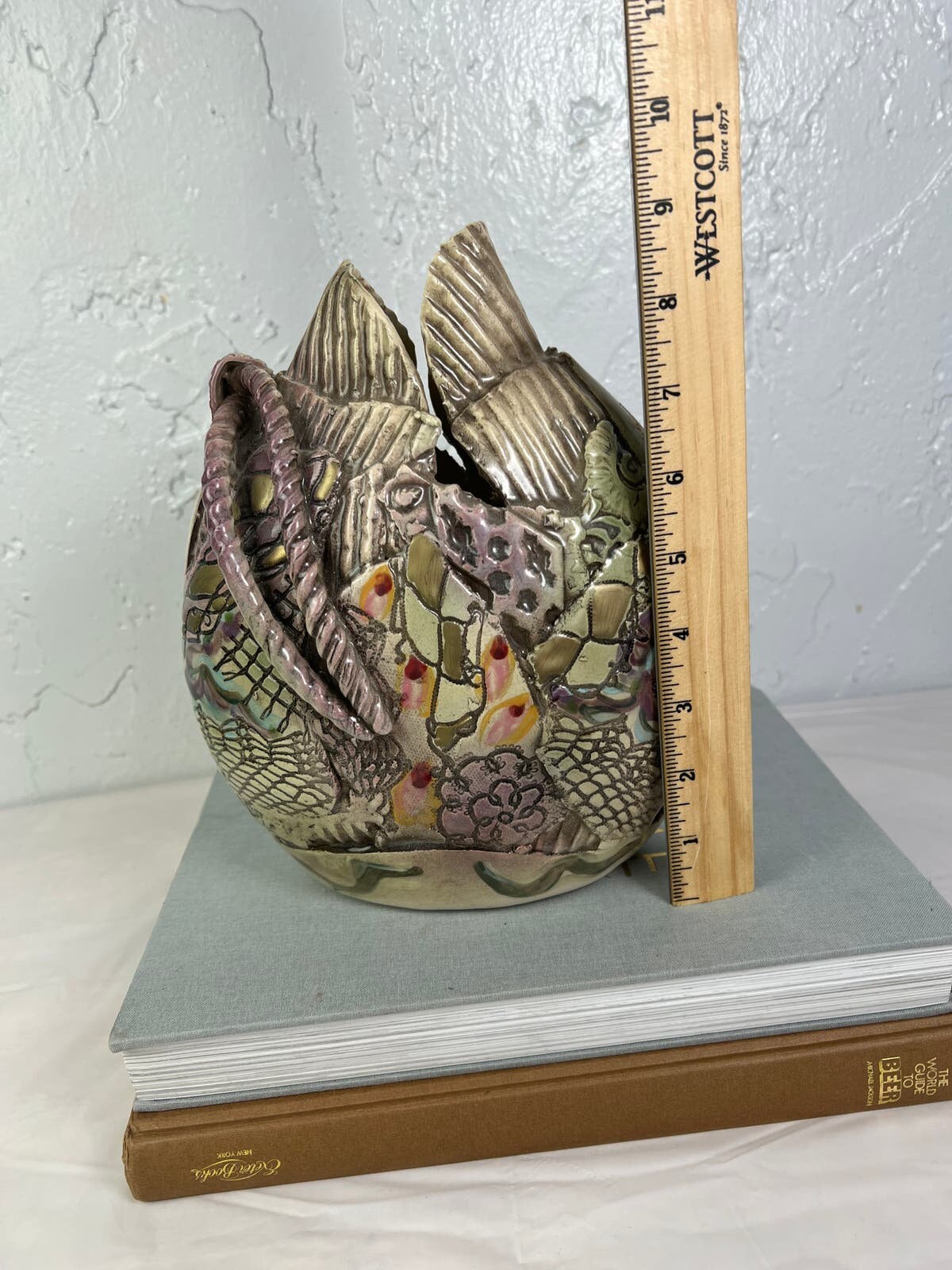 Gail Markiewicz Studio Art Pottery Patchwork Sculptured Vessel Vase ...