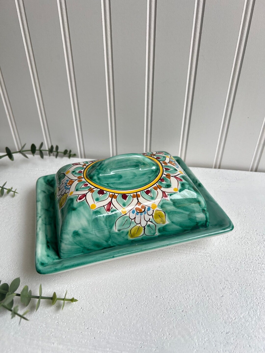 Italian Butter Dish | Hand Painted Gitalian Butter Dish | Hand Painted ...