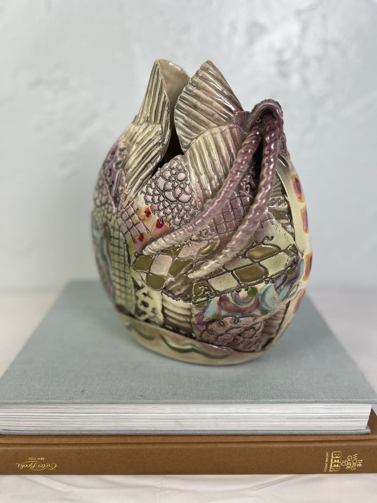 Gail Markiewicz Studio Art Pottery Patchwork Sculptured Vessel Vase ...