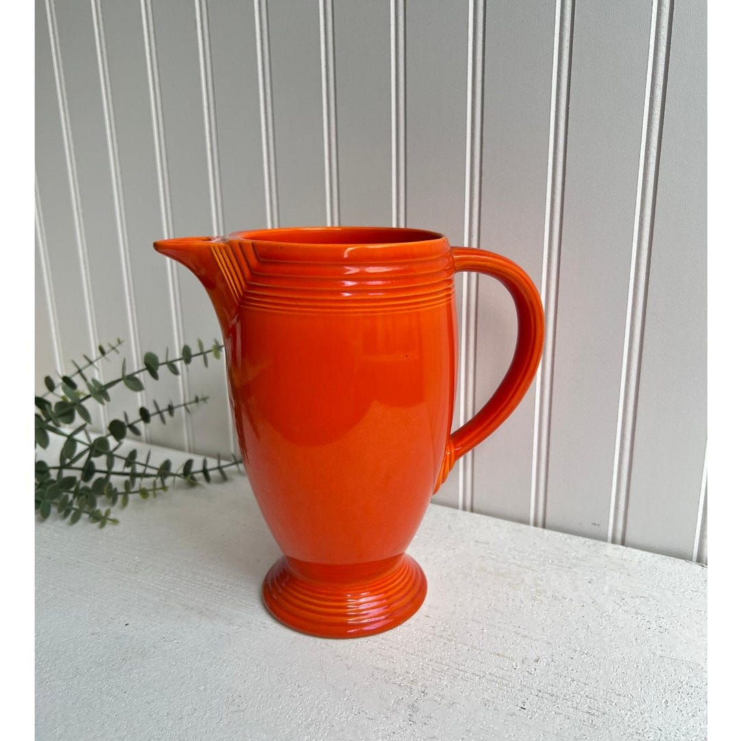Vintage Homer Laughlin Fiesta Radioactive Red Coffee Pot Pitcher Mid ...