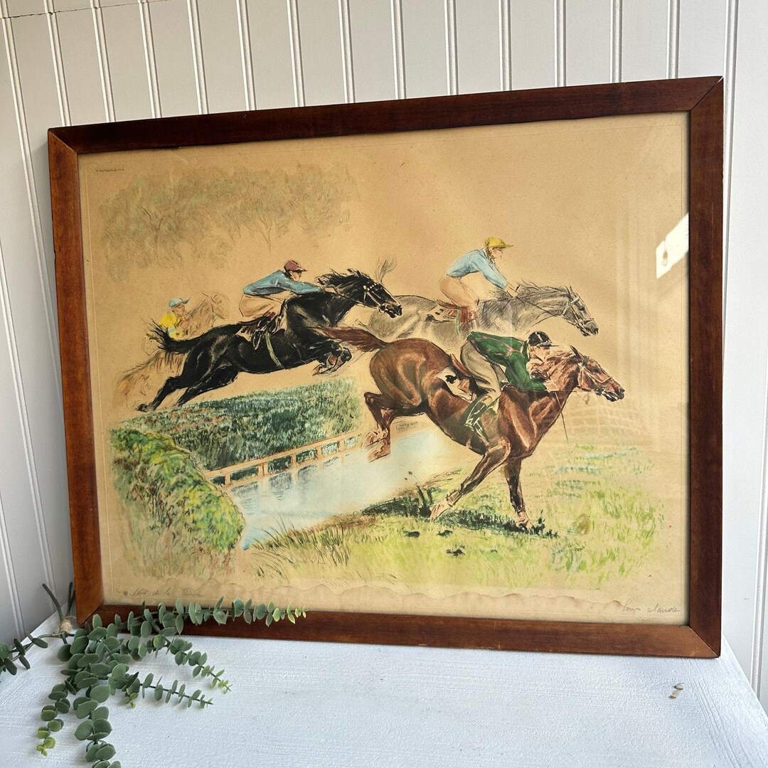 Vintage Paris Etching Society Print by Louis Claude | "saut De La ...