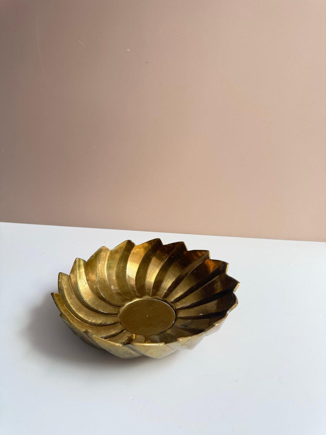 Brass Lotus Flower Bowl | Flower Shaped Catch-all | Boho 1970s Decor - Etsy