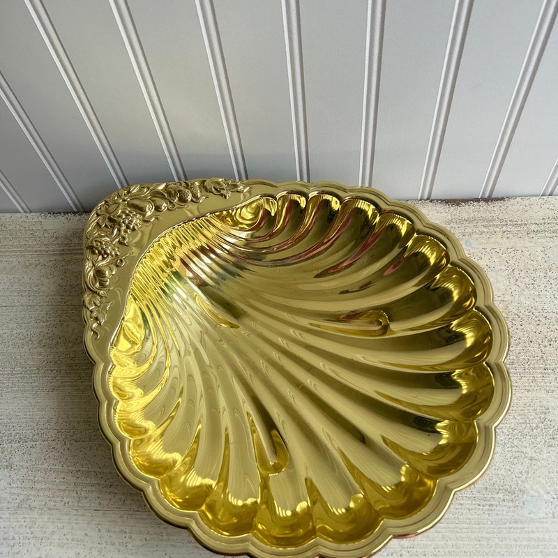 Brass Shell Dish - Etsy