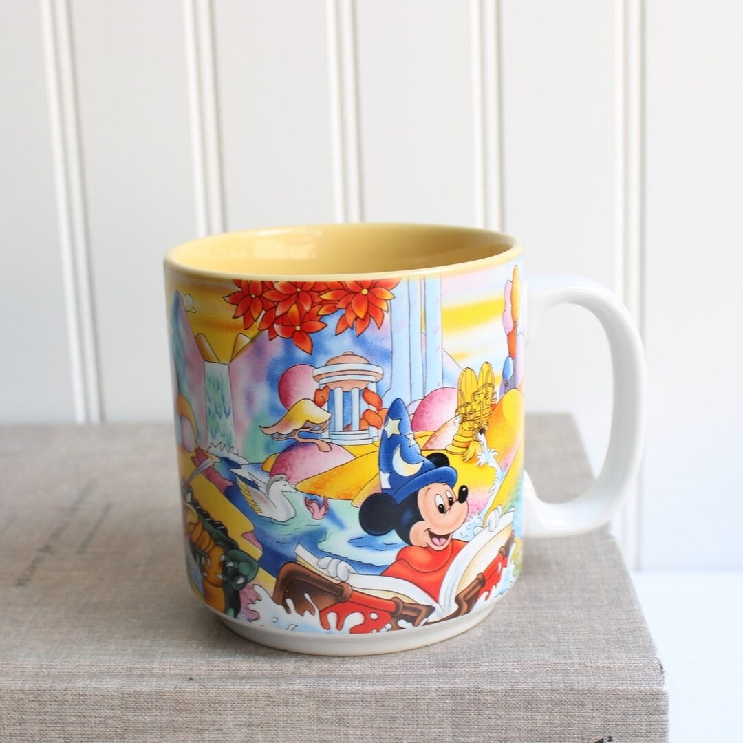 Disney Mickey Mouse Fantasia 1940 Coffee Tea Mug Very Collectable ...