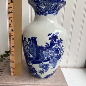 Vintage Victoria Ware Ironside Flow Blue Vase Timeless Victorian Era ...