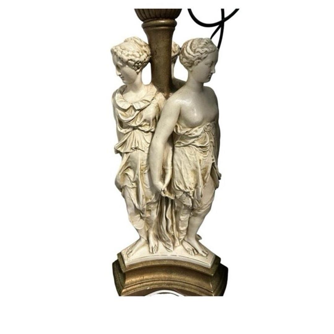 Vintage Three Graces Plaster Lamp Neoclassical Design Decorative Art - Etsy