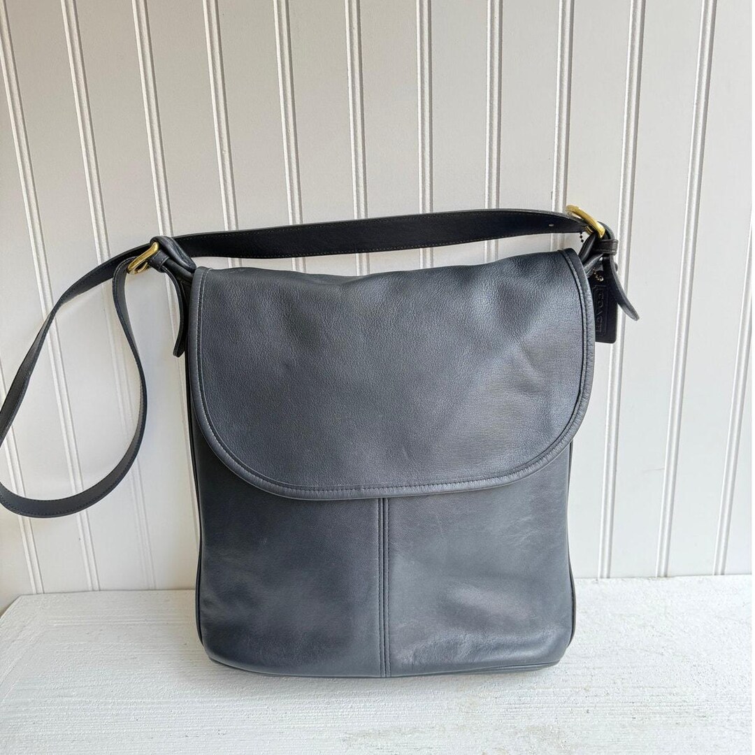 Vintage Coach 4115 Black Whitney Saddle Leather Shoulder Bag 90's Purse - Etsy