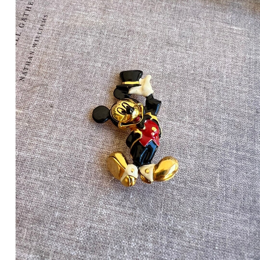Vintage NAPIER Disney Mickey Mouse Enamel Pin | Collectible Top Hat ...