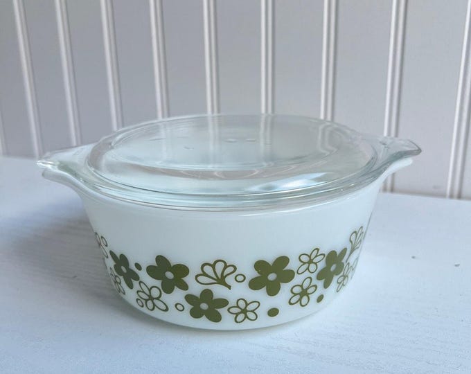 Vintage Pyrex Spring Blossom Casserole Dish With Lid | 1.5 Pint #472 ...