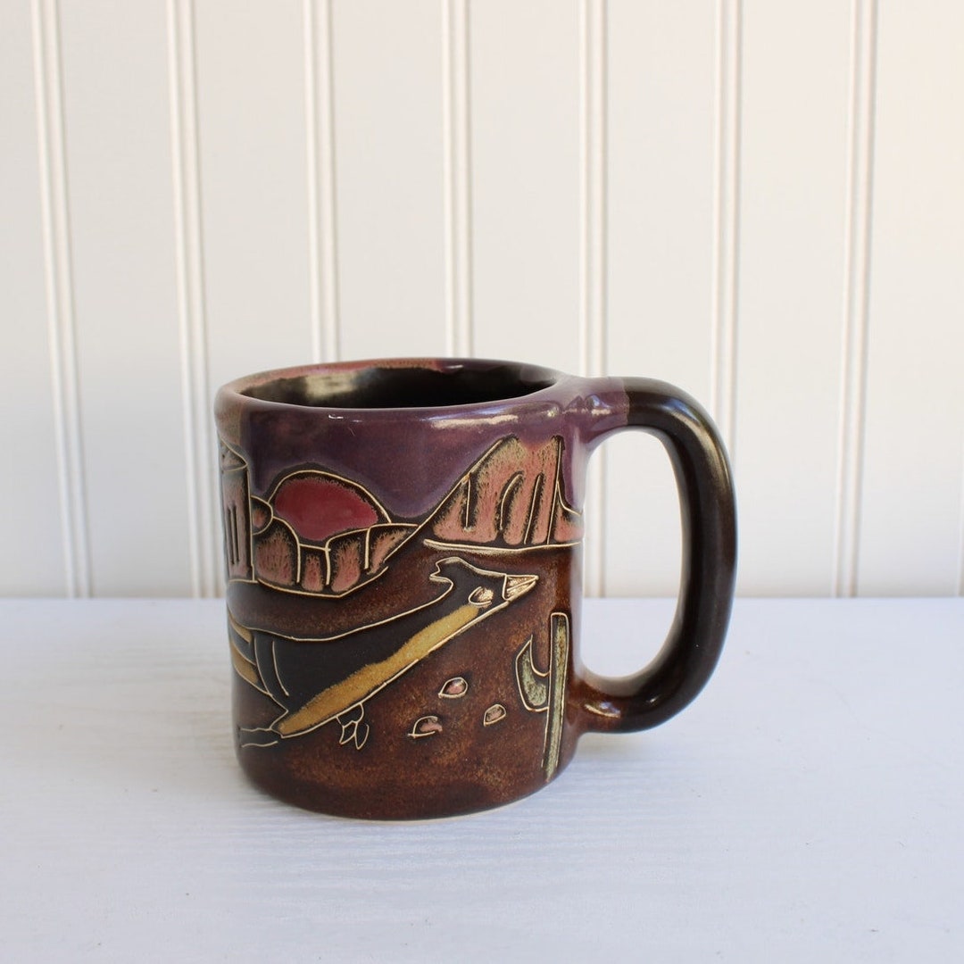 Mara Mug Roadrunner Stoneware Pottery Tea Coffee Mug Artist Signed ...