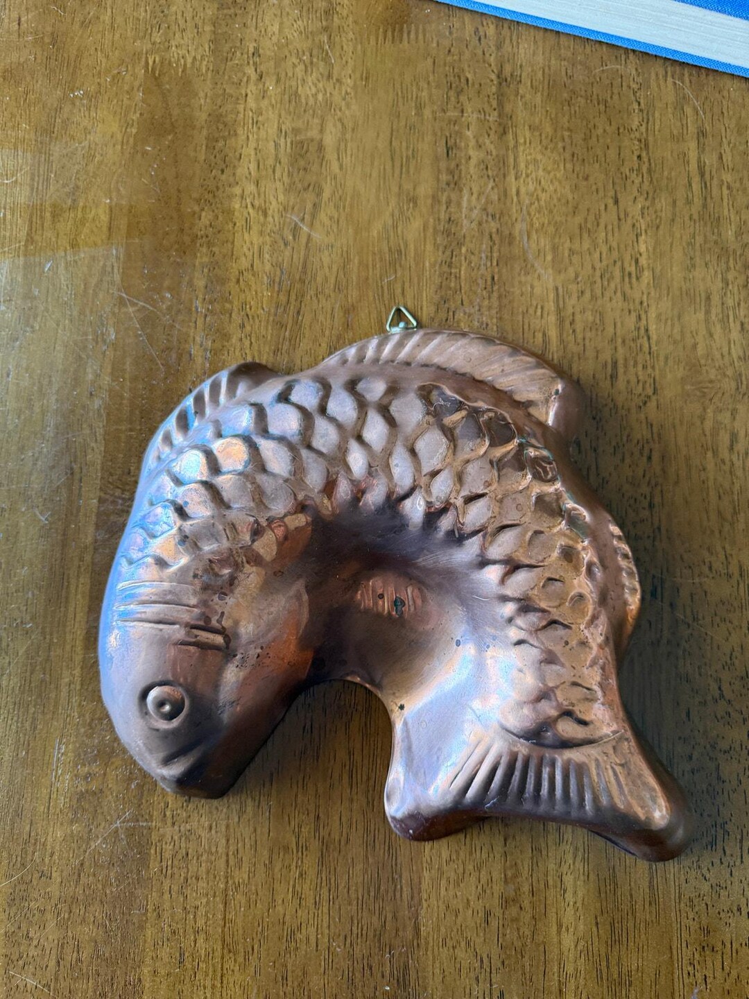 Vintage Copper Fish Mold | Solid Copper | French Country Kitchen Wall ...