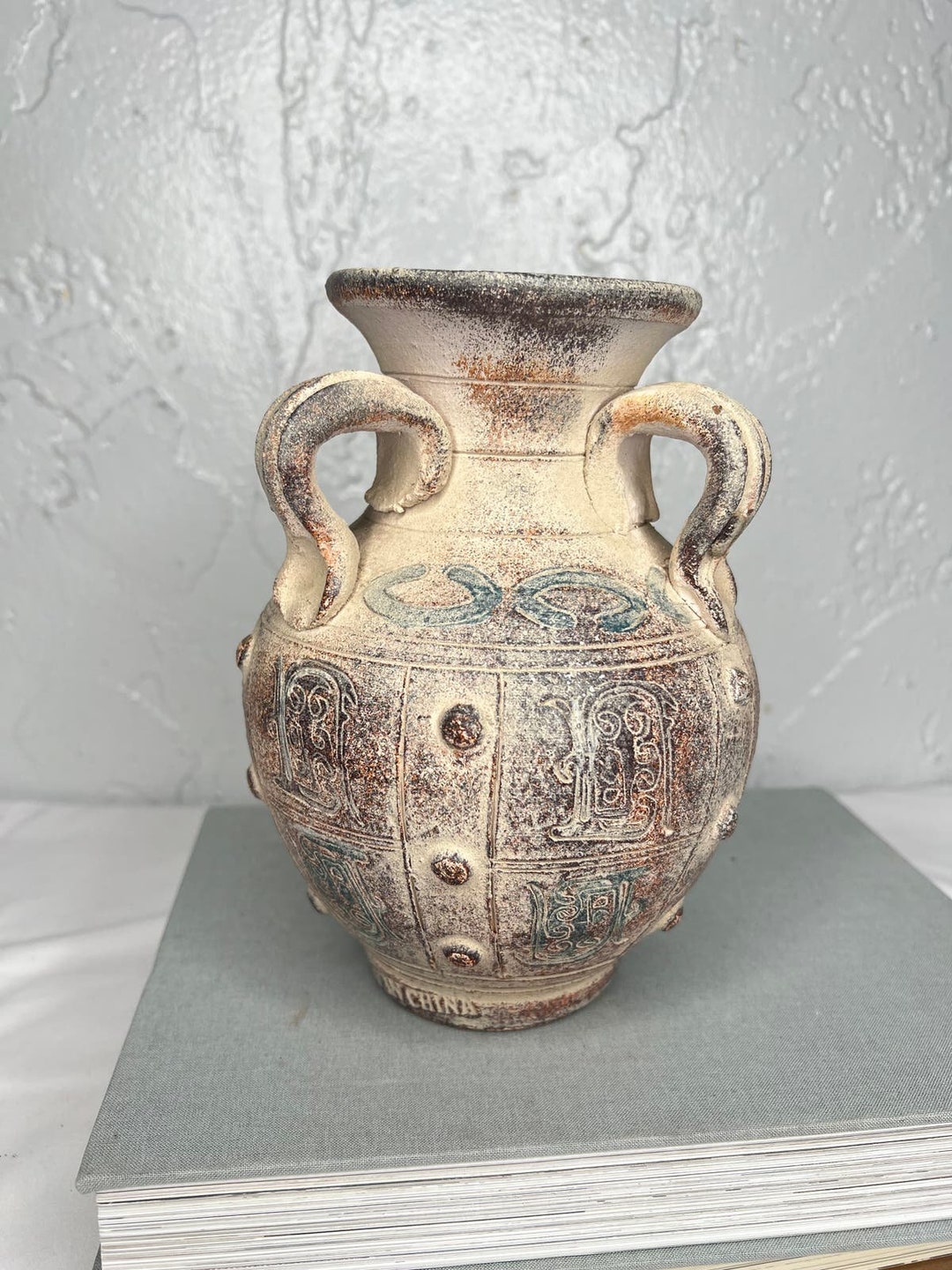 Vintage Moroccan Style Berber Water Amphora Jug Rustic Terracotta Jug ...