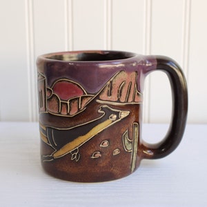Mara Mug Roadrunner Stoneware Pottery Tea Coffee Mug Artist Signed ...