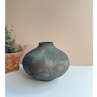 STUNNING Hand Thrown Raku Art Pottery Oriental Flower Bowl by Vancouver ...