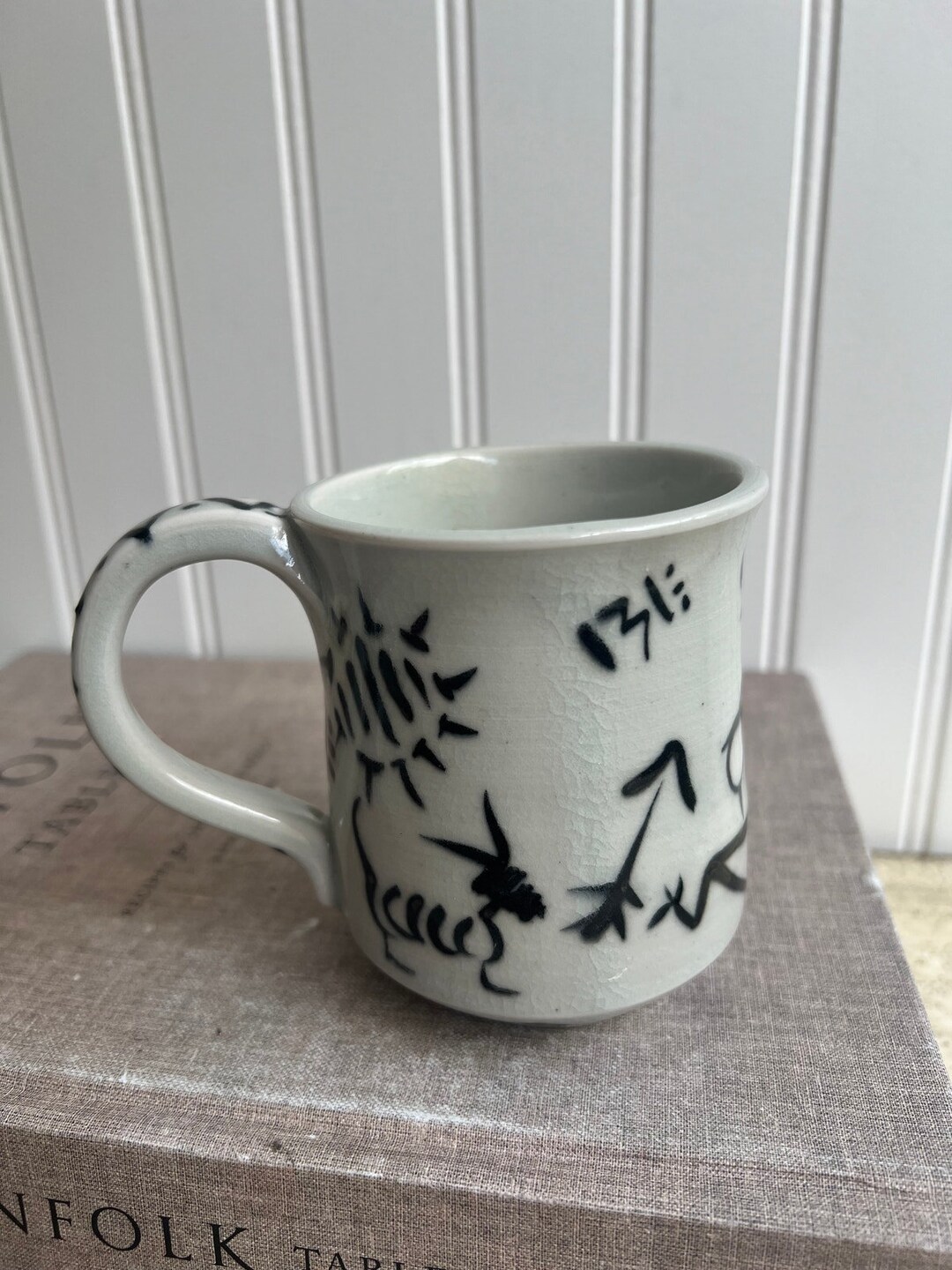 Deb Cocoros Pottery Coffee Mug | Funky Hand-painted Art Mug | Unique ...