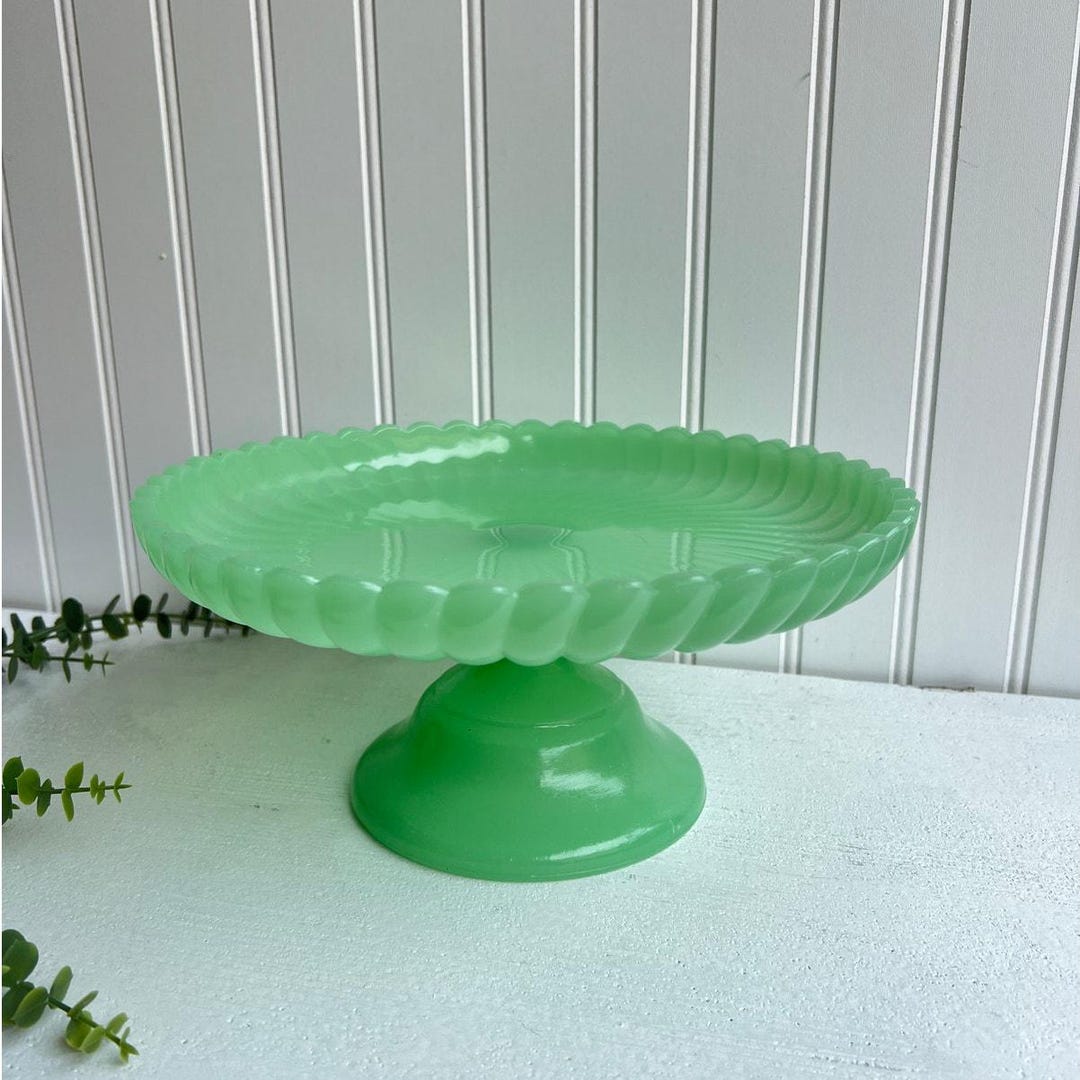 Jadeite Cake Stand Vintage
