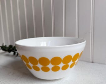 Vintage Orange Dots Mid Century Pyrex Bowl - Etsy