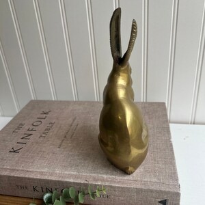 Vintage Rare Brass Bunny Rabbit Figurine 7 Tall Mid-century Modern ...
