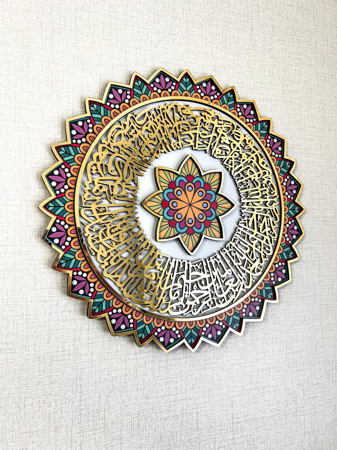 Arabic Calligraphy Al Fatiha,surah Al Fatiha Islamic Wall Art, Islamic ...