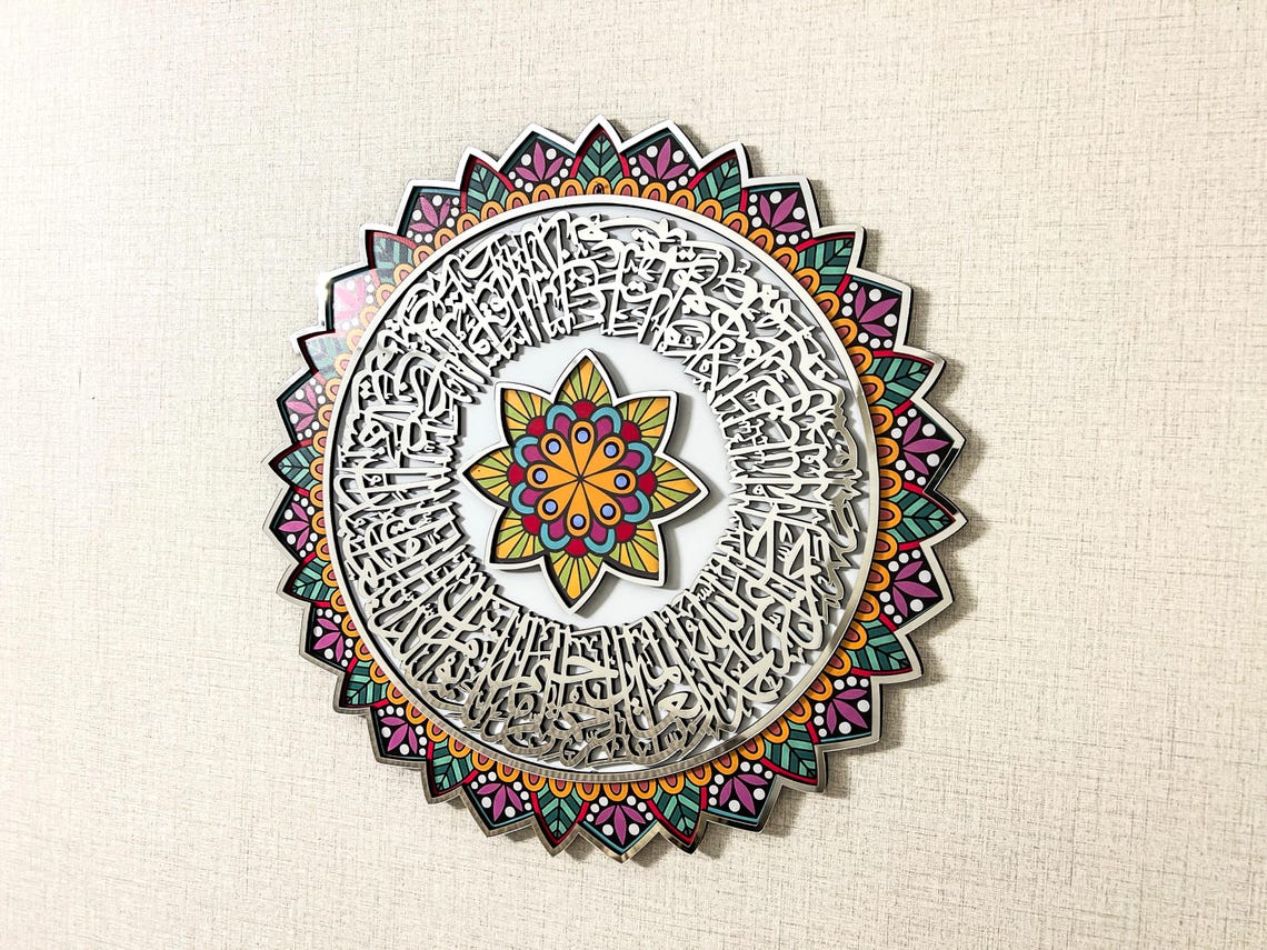 Arabic Calligraphy Al Fatiha,surah Al Fatiha Islamic Wall Art, Islamic ...