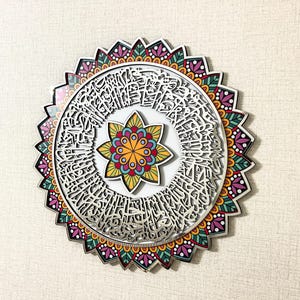 Arabic Calligraphy Al Fatiha,surah Al Fatiha Islamic Wall Art, Islamic ...