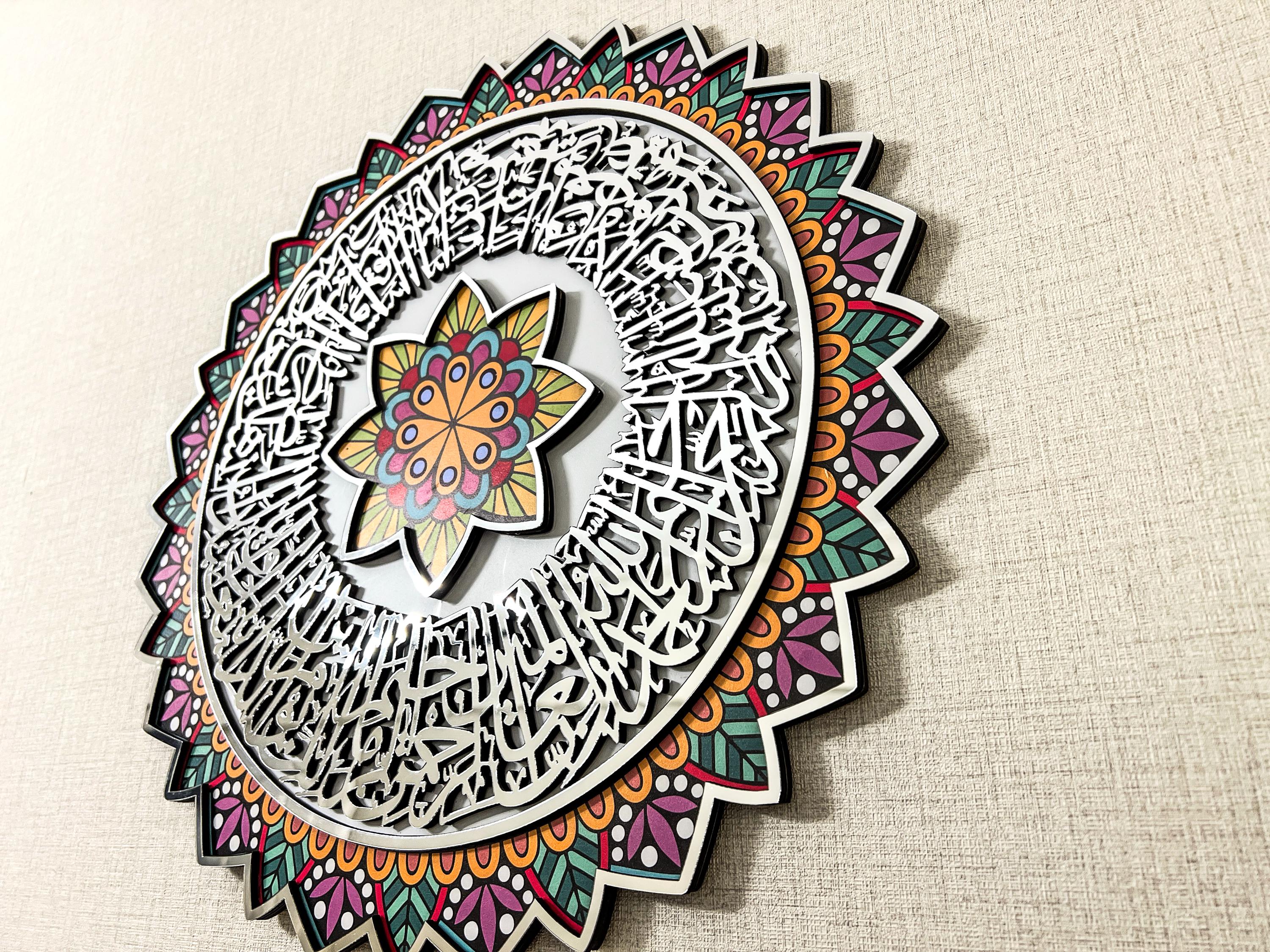 Arabic Calligraphy Al Fatiha,surah Al Fatiha Islamic Wall Art, Islamic ...