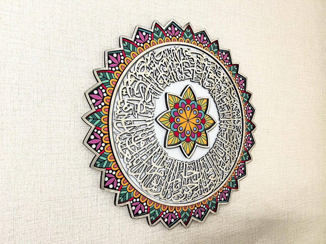 Arabic Calligraphy Al Fatiha,surah Al Fatiha Islamic Wall Art, Islamic ...